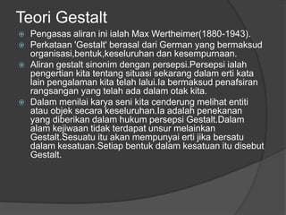 Teori gestalt | PPTX