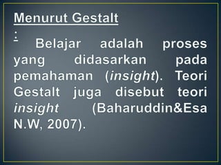 Teori gestalt | PPTX