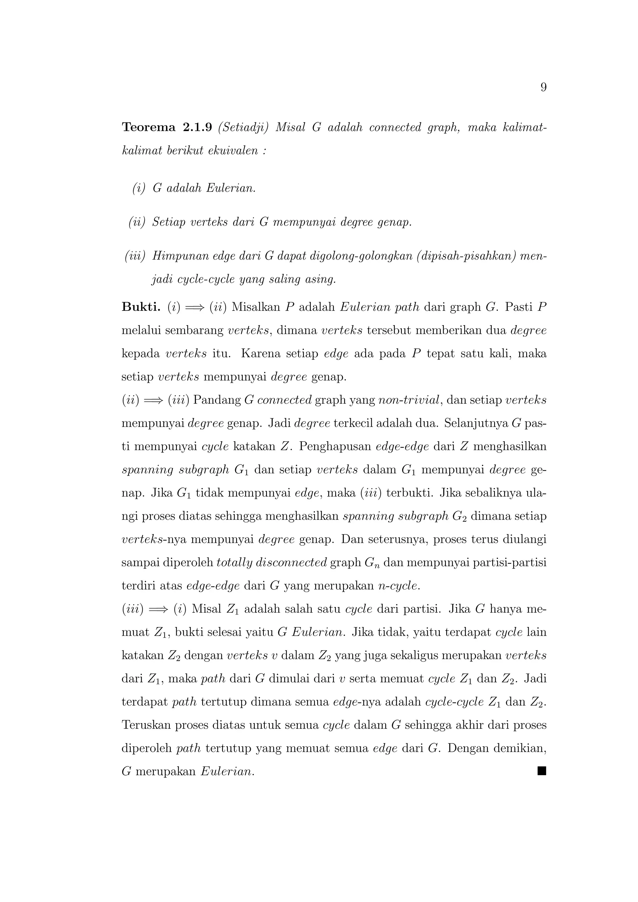 Teori graph: Eulerian dan Hamiltonian Graph | PDF