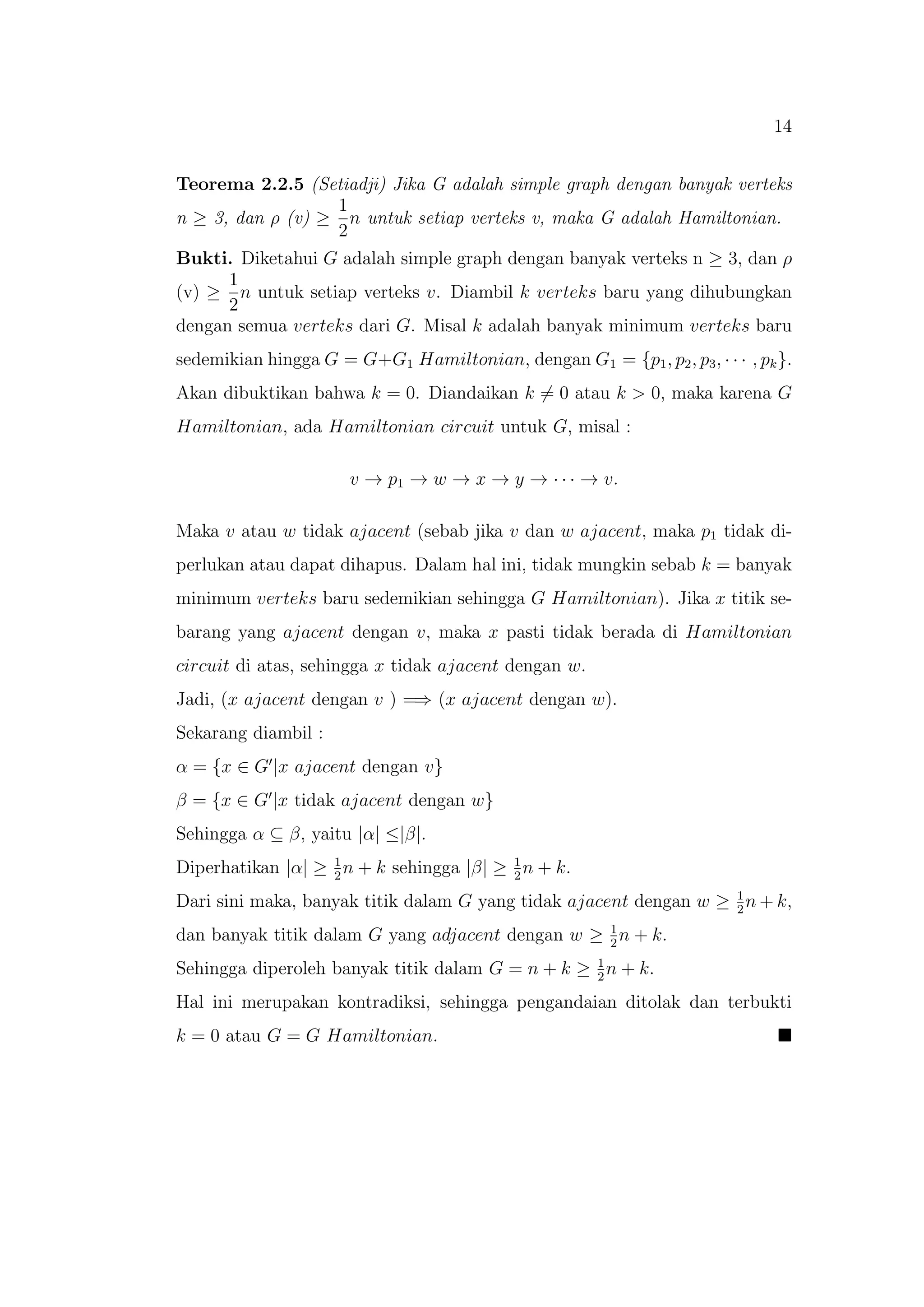 Teori graph: Eulerian dan Hamiltonian Graph | PDF