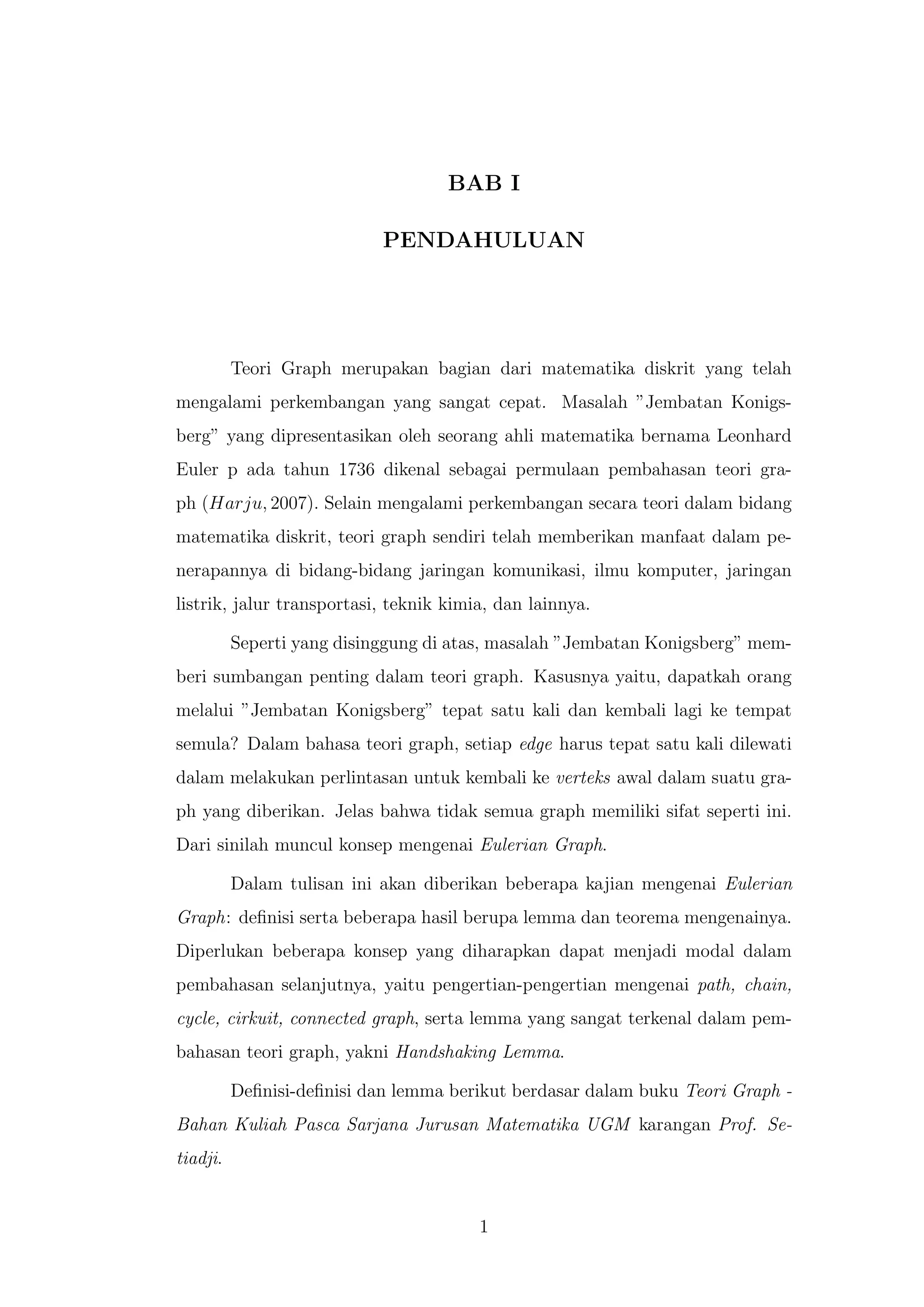 Teori graph: Eulerian dan Hamiltonian Graph | PDF
