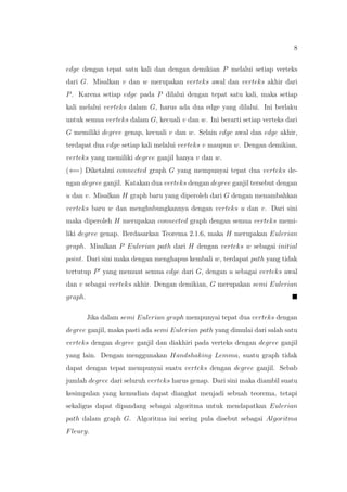 Teori graph: Eulerian dan Hamiltonian Graph | PDF