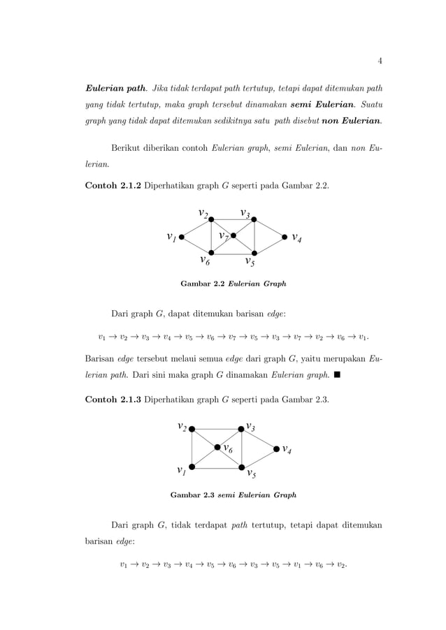 Teori graph: Eulerian dan Hamiltonian Graph | PDF