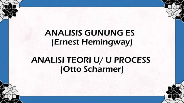 Teori Gunung Es dan U Teori Power Point Teks | PPTX