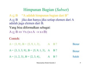 Teori himpunan | PDF