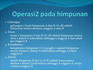 Teori himpunan ppt_terbaru11 | PPT