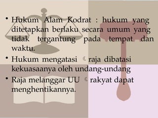 Teori Hukum Alam sampai dengan Hukum Modern 2008.pptx