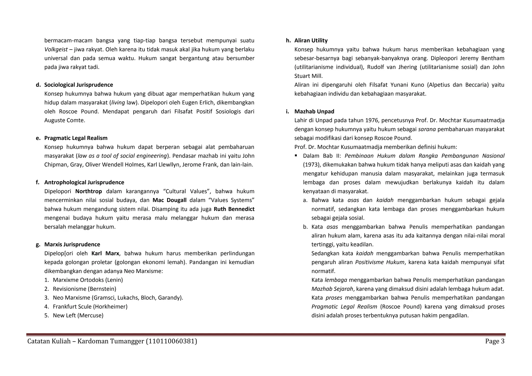 Teori Hukum Pembangunan | PDF