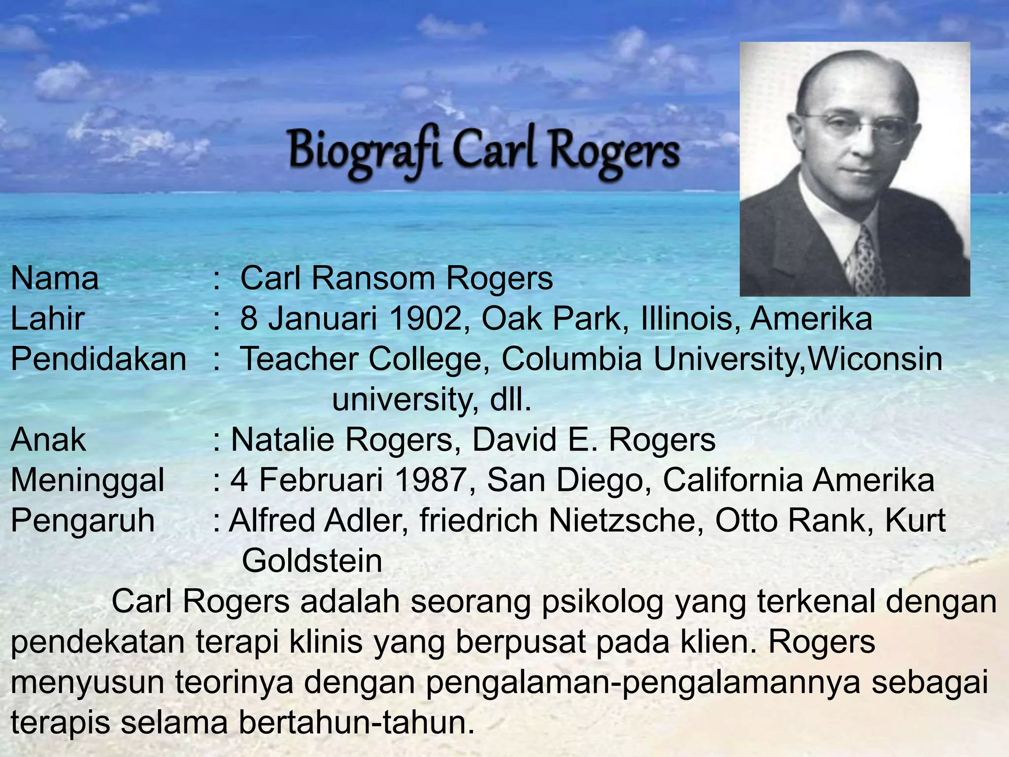 Teori humanistik (carl rogers) | PPTX