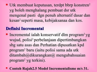 Teori Incrementalisme | PPT