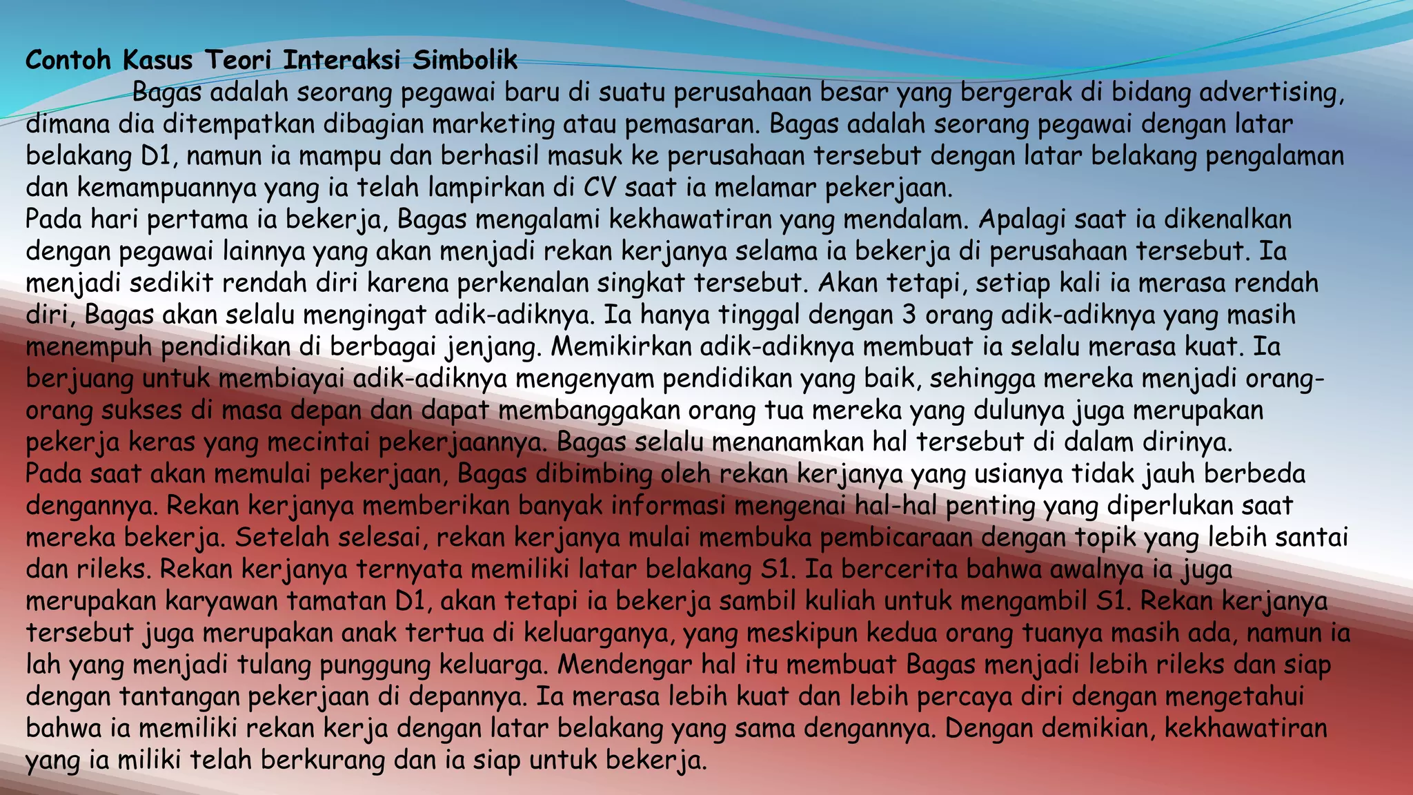 Teori interaksi simbolik | PPTX