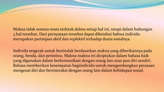 Teori interaksi simbolik | PPTX