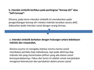 Teori Interaksi Simbolik Sosial Budaya Indonesia | PPTX