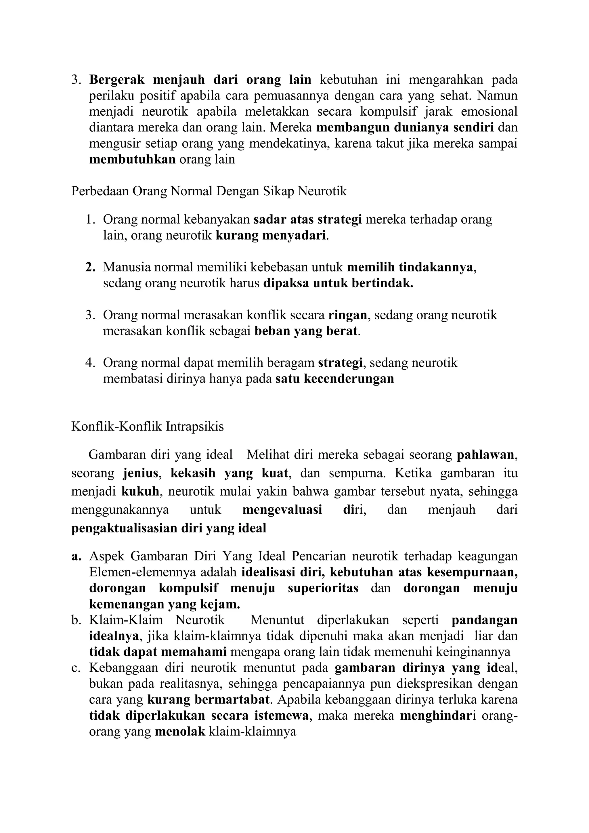 Teori karen horney ( Psikologi Kepribadian) | PDF