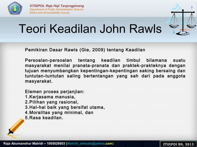 Teori keadilan | PPT