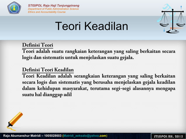 Teori keadilan | PPT