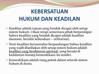 Teori keadilan bermartabat | PPTX