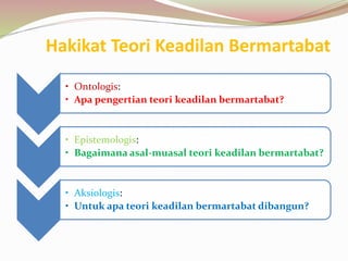 Teori keadilan bermartabat | PPTX