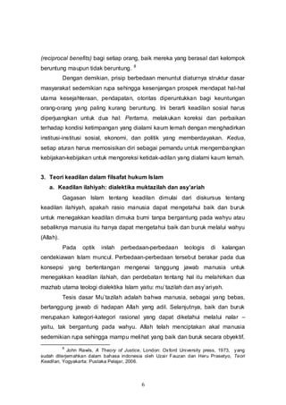 Teori keadilan perspektif filsafat hukum islam | PDF
