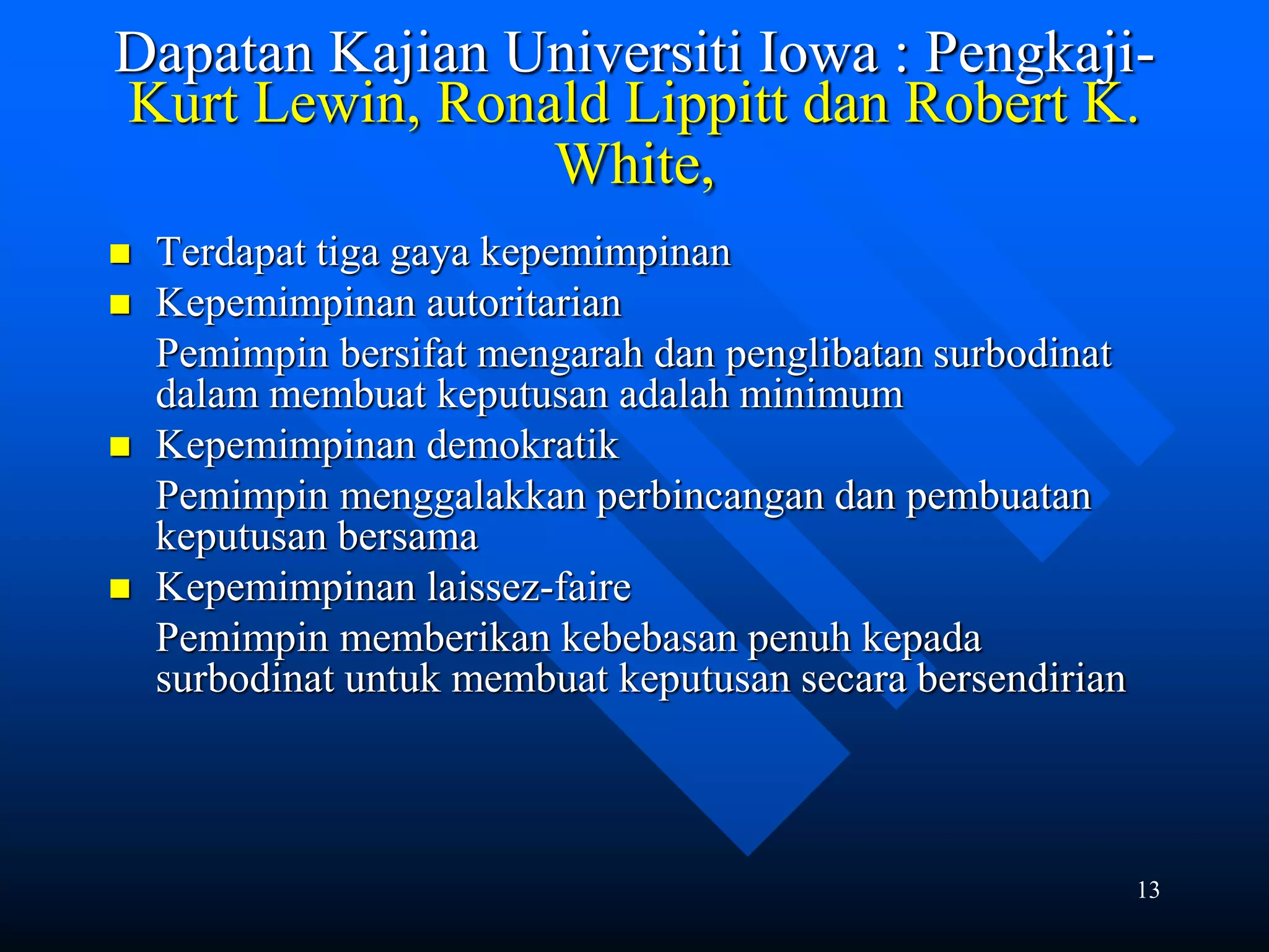 Teori kepemimpinan | PDF