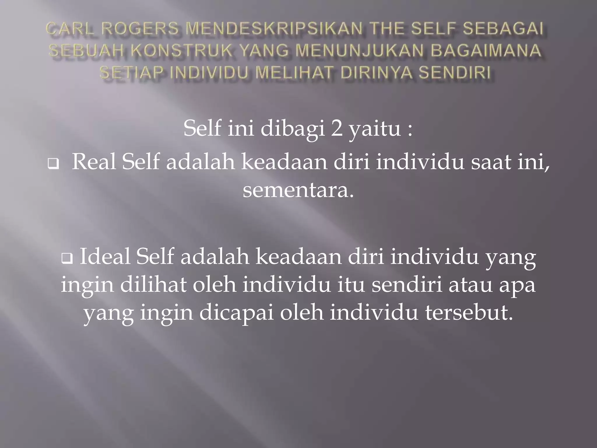 Teori kepribadian Carl Rogers dan Kurt Lewin | PPTX