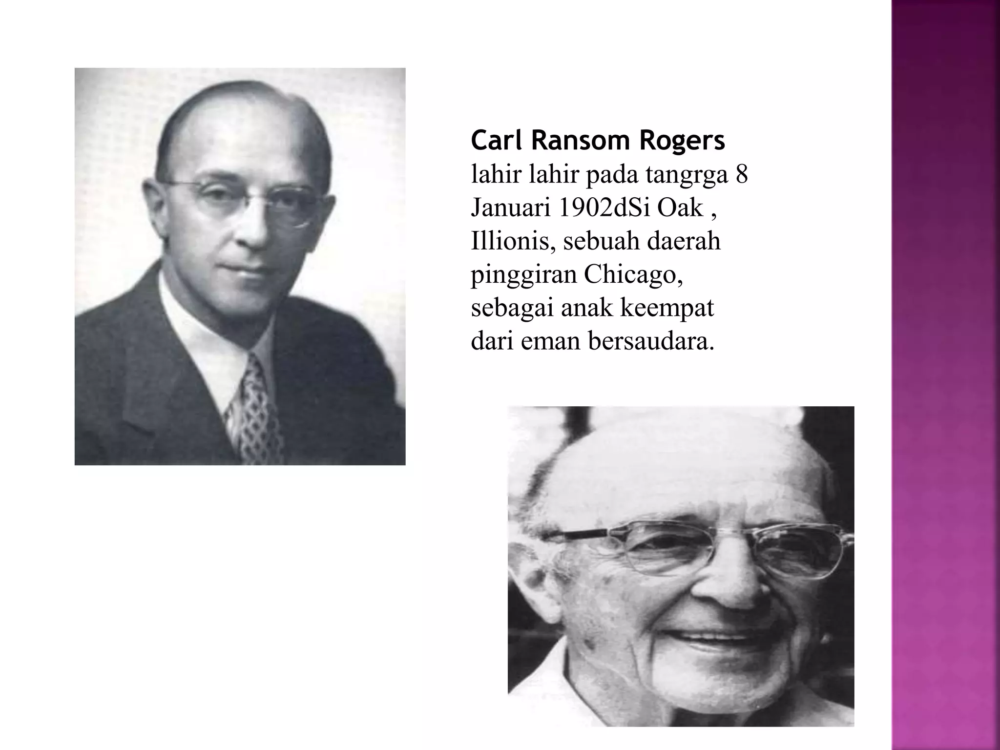 Psikologi kepribadian Menurut Carl Ransom Rogers | PPTX