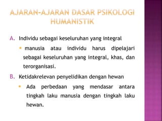 Teori kepribadian humanistik abraham maslow | PPTX