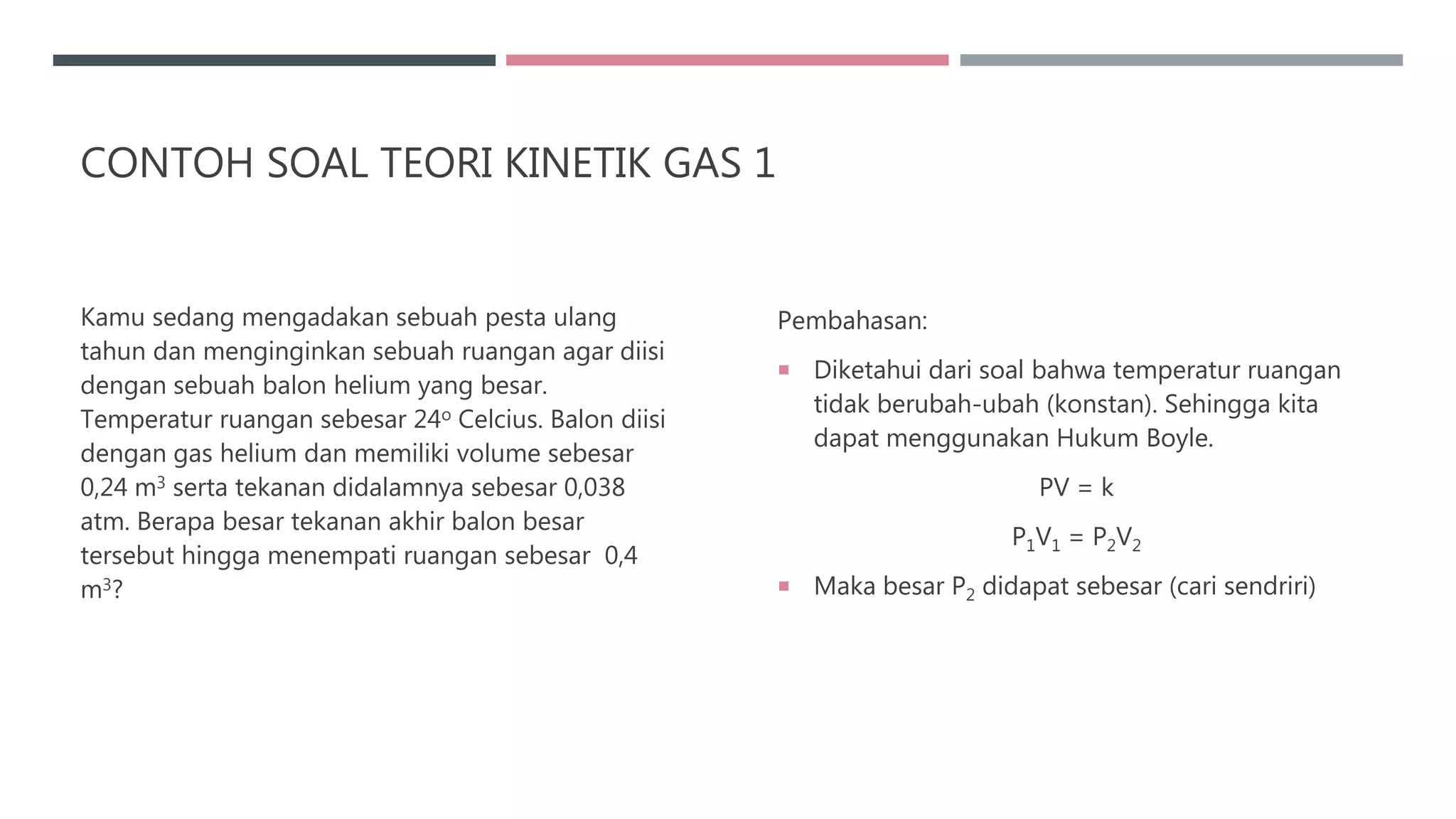 Teori kinetik gas part 1 | PPTX