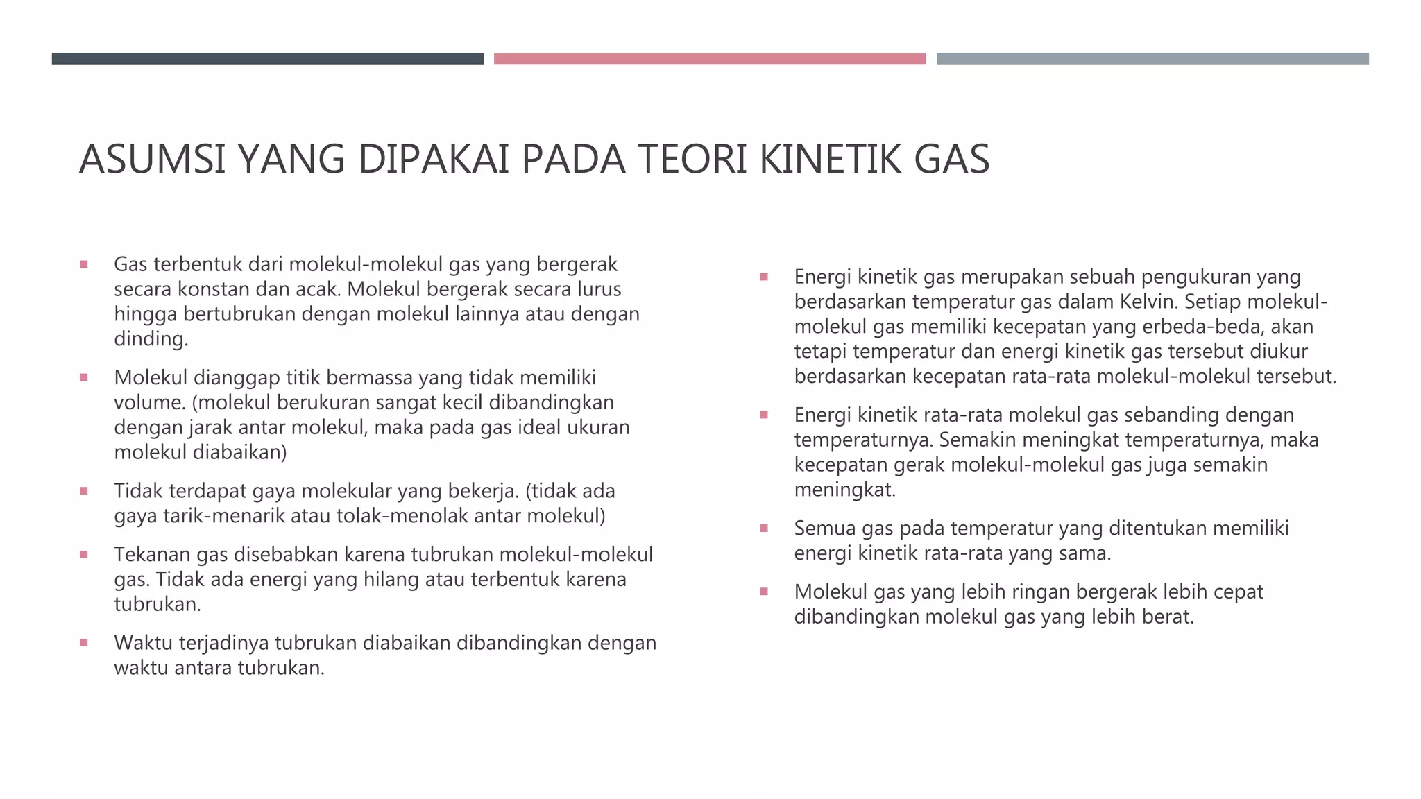 Teori kinetik gas part 1 | PPTX