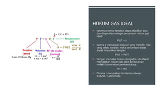 Teori kinetik gas part 1 | PPTX