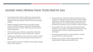 Teori kinetik gas part 1 | PPTX