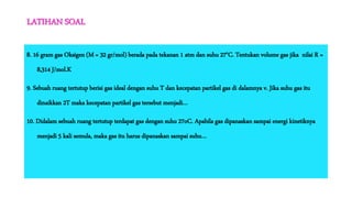 Teori kinetik gas | PPTX