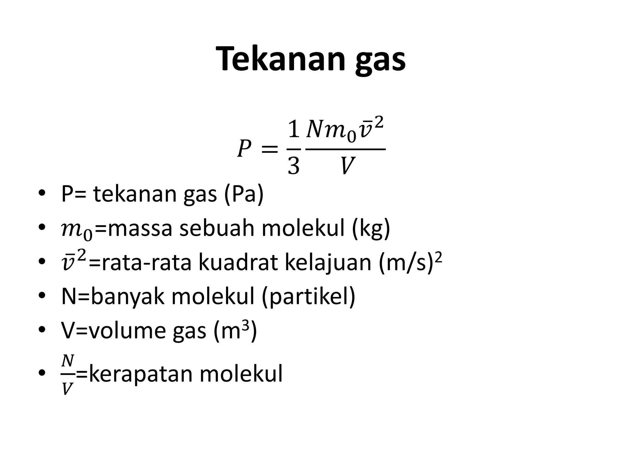 Teori kinetik gas Ideal [Fisika kelas 11 / Belajar Mandiri] | PPTX