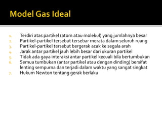 Teori kinetik gas (pertemuan ii) | PPTX