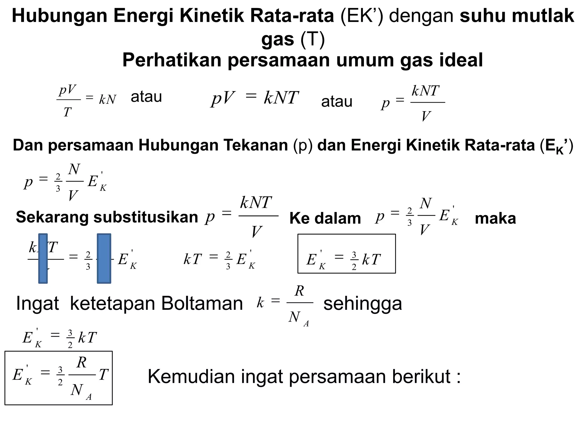 Teori kinetik gas (smt2) i ipa | PPTX