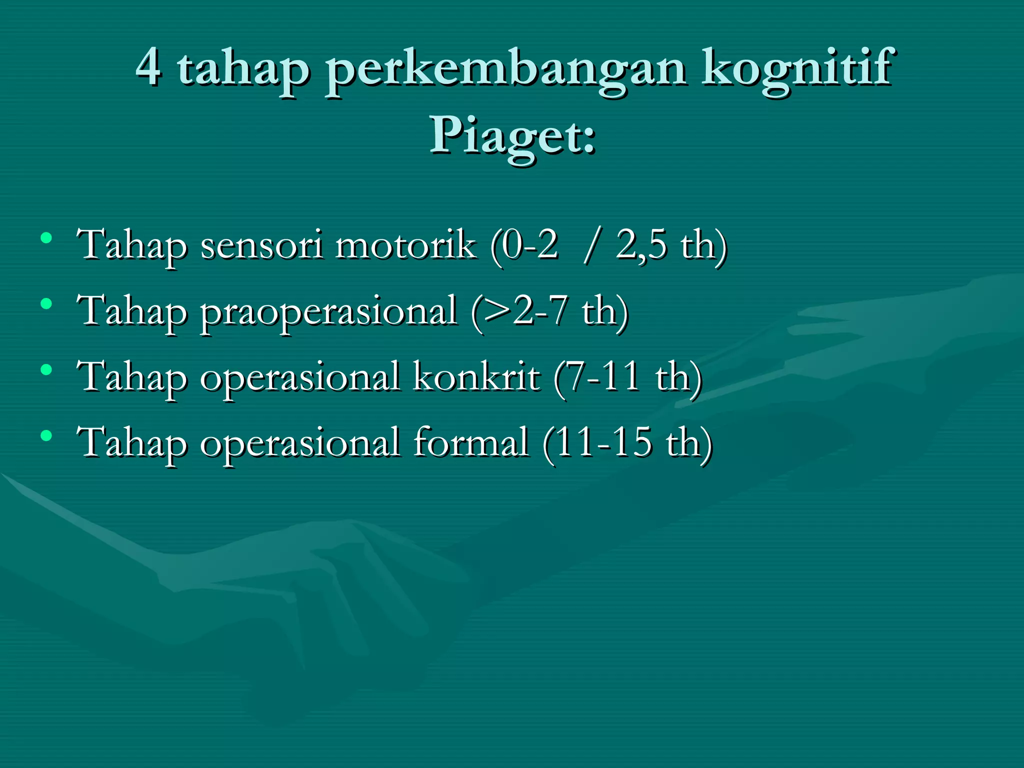 Teori Kognitif Piaget | PPT