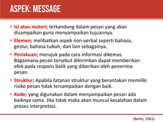 Teori Komunikasi Berlo & Pemrosesan Informasi Gagne | PDF