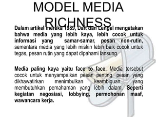 Media Richness Theory | PPTX