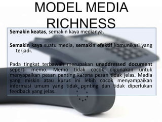 Media Richness Theory | PPTX