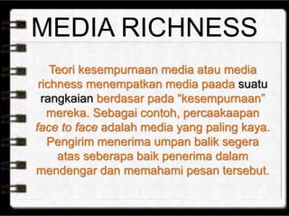 Media Richness Theory | PPTX