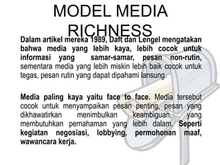 Media Richness Theory | PPTX