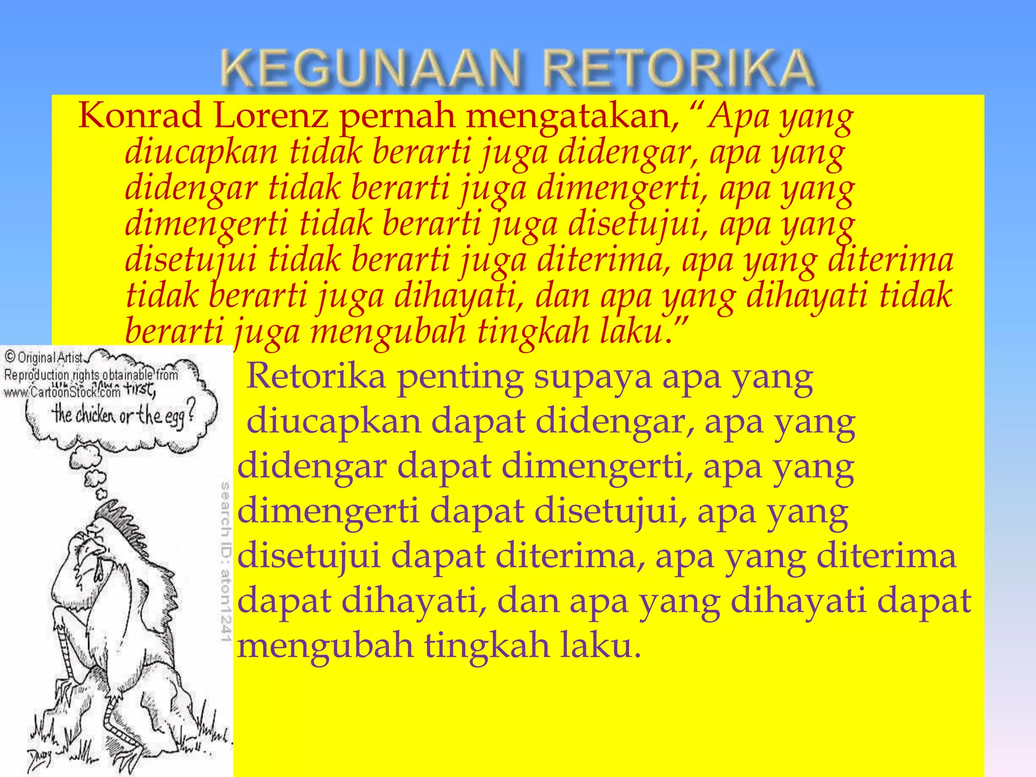 Teori Komunikasi- Retorika (the Rhetoric) | PPTX