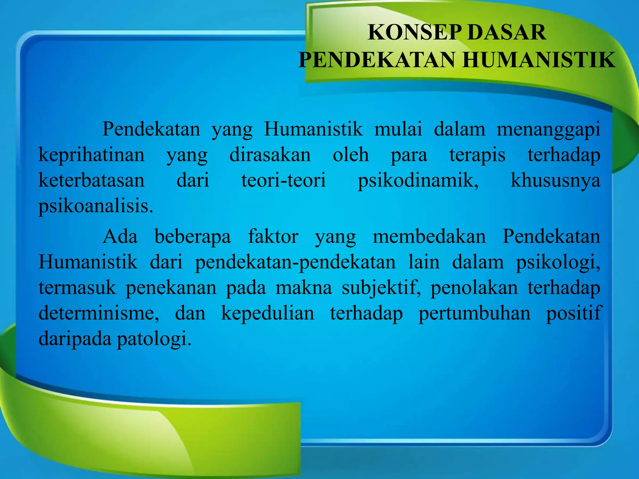 PENDEKATAN HUMANISTIK | PPTX