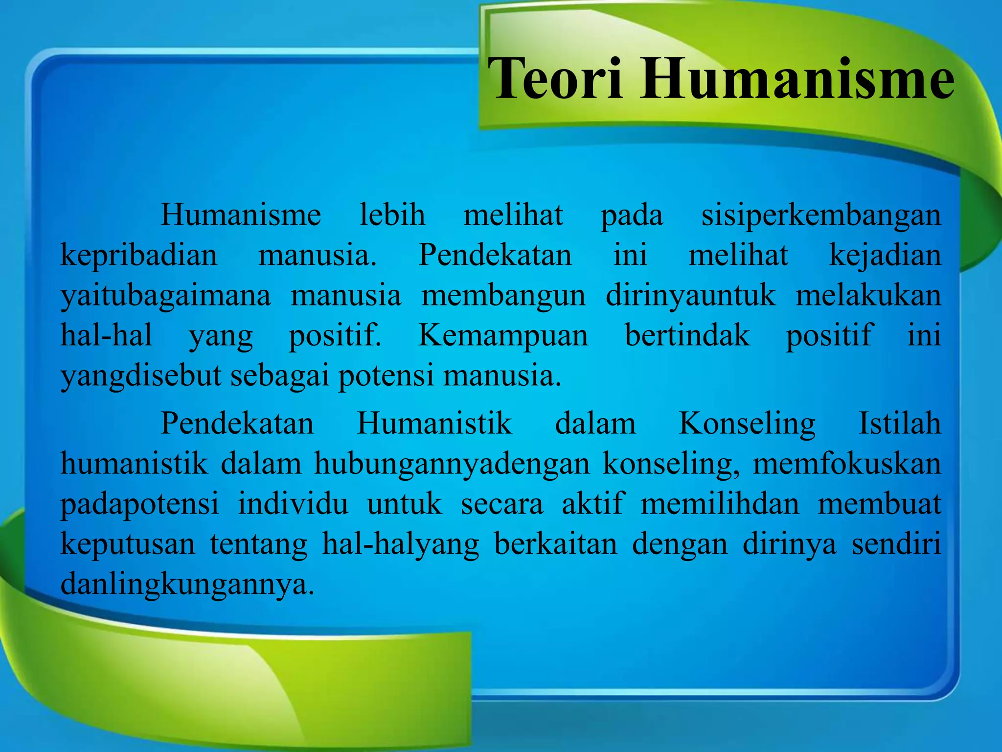 PENDEKATAN HUMANISTIK | PPTX