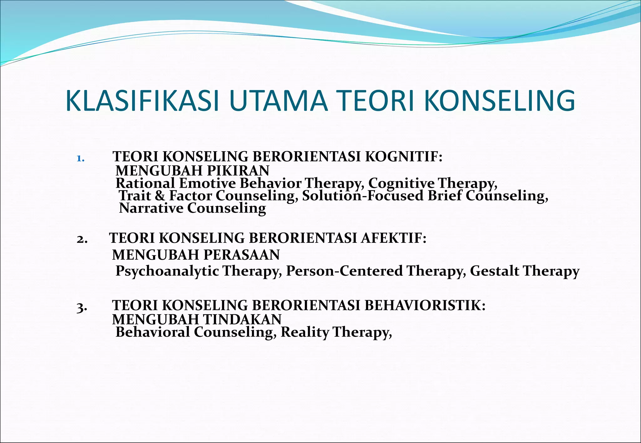TEORI KONSELING .ppt
