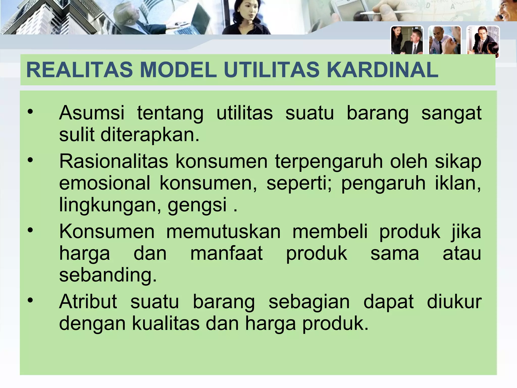 Teori konsumen (consumer's theory) | PPS