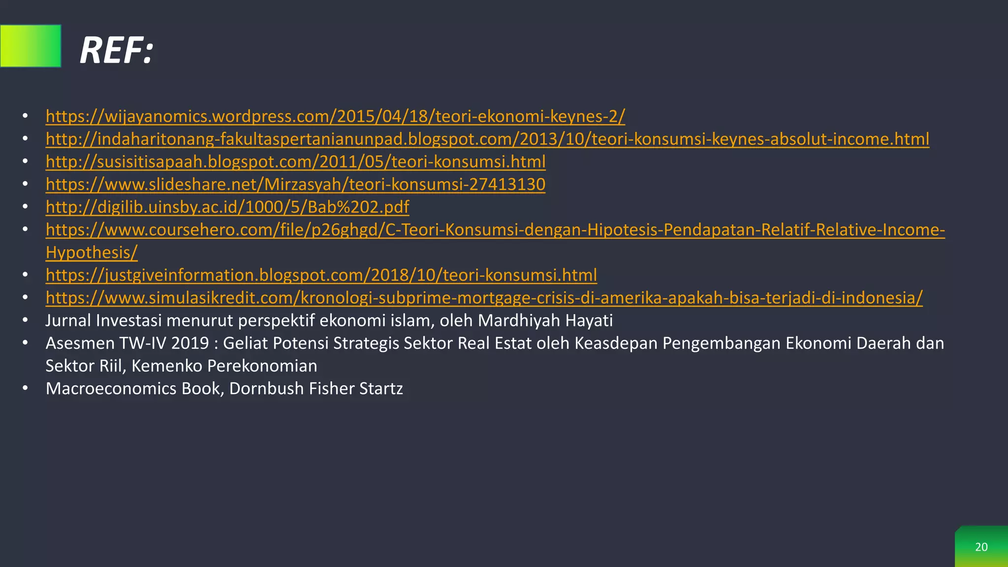 Teori Konsumsi dan Investasi | PPTX
