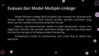 Teori kontingensi dan kepemimpinan adaptif (Kepemimpinan) | PPTX