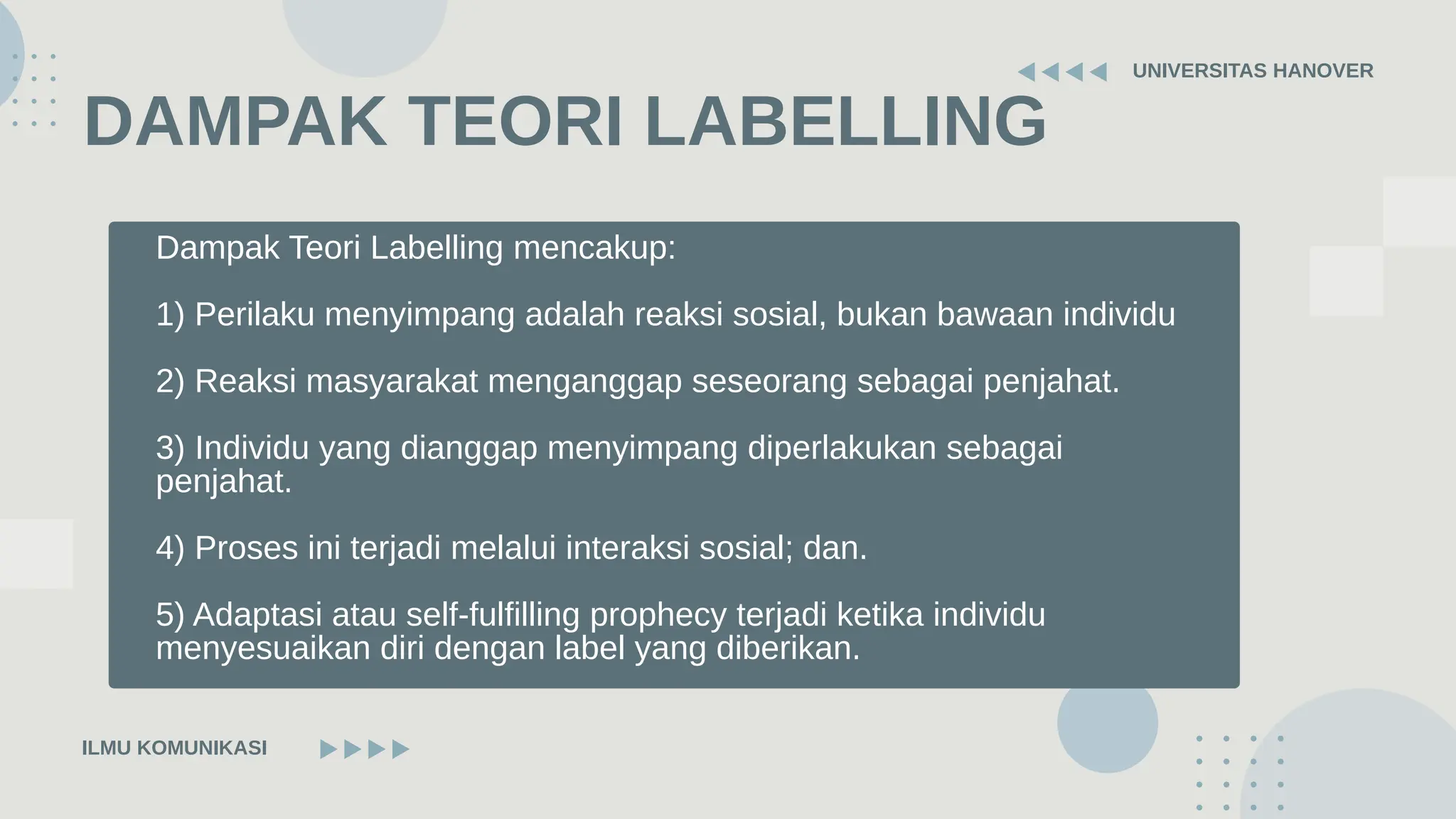teori labelling presentasi mata kuliah pdf | PDF