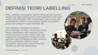 teori labelling presentasi mata kuliah pdf | PDF
